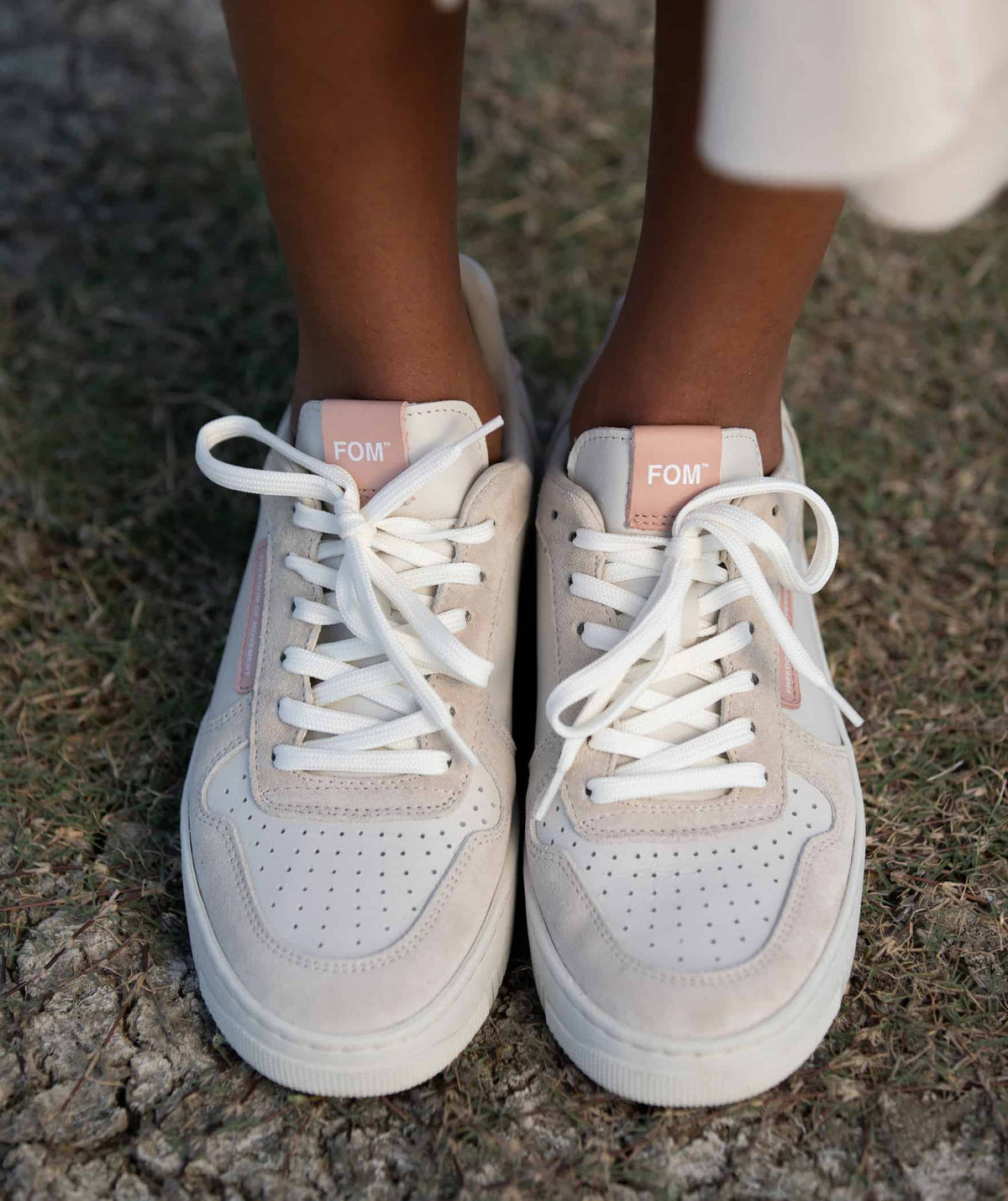 FOM Ladies Trainers Off-White/ Blush