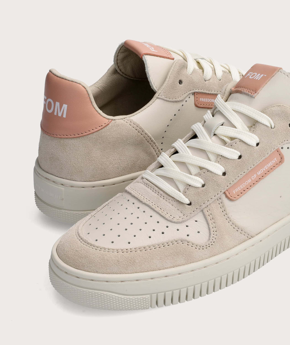 FOM Ladies Trainers Off-White/ Blush