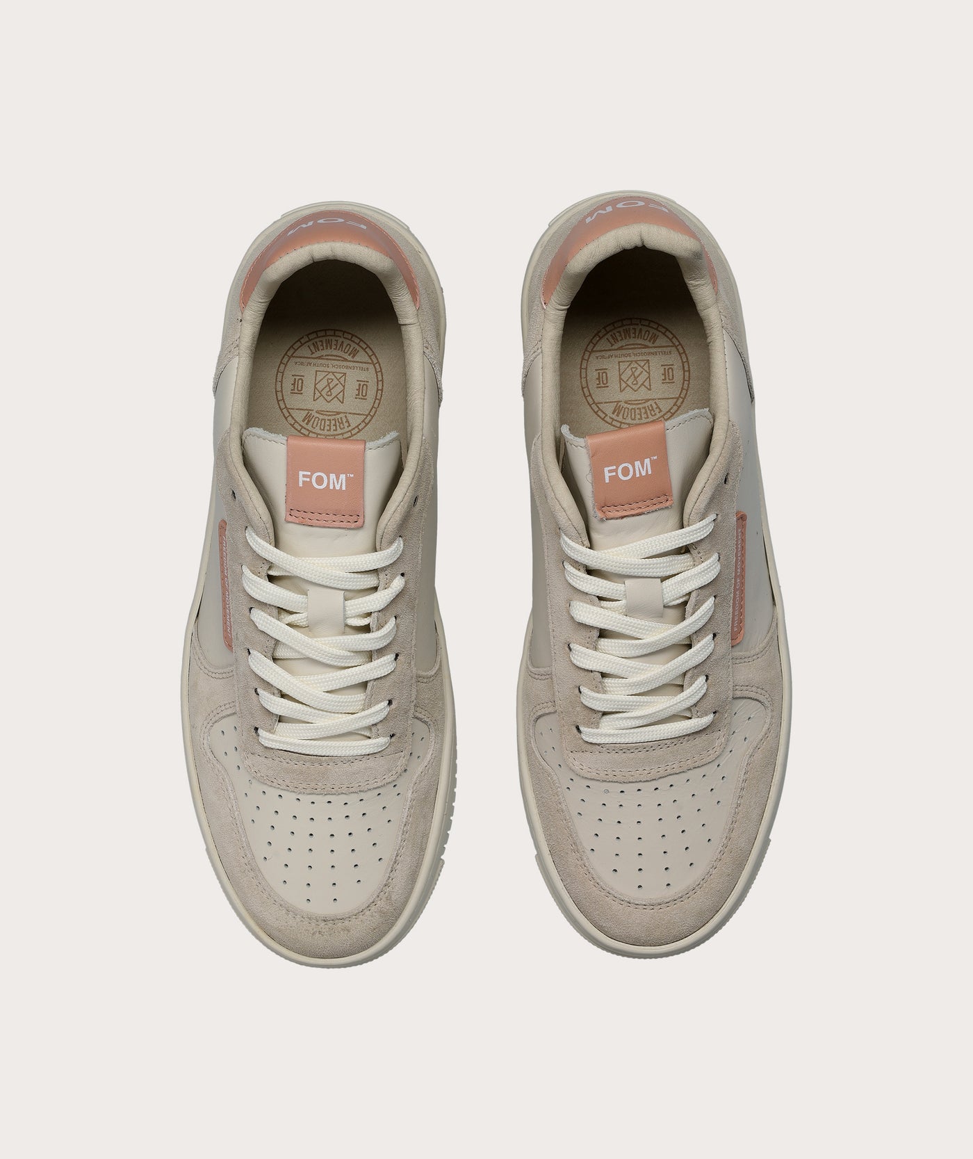 FOM Ladies Trainers Off-White/ Blush
